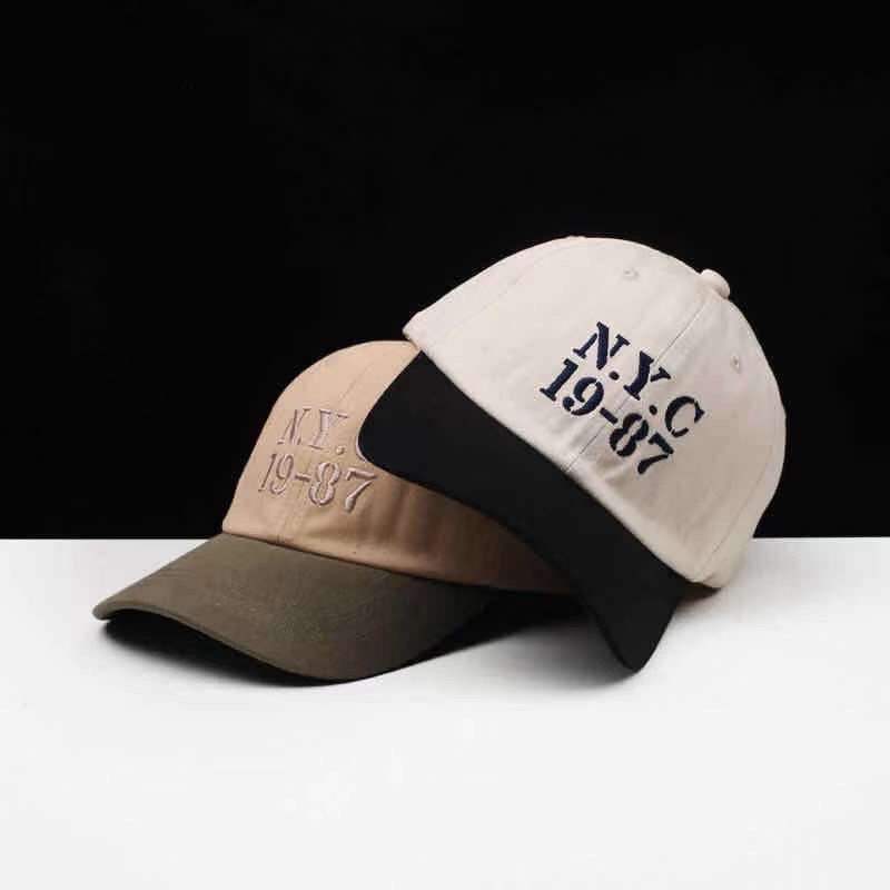 WeHottie NYC 1987 Korean Trending Embriodery Cotton Unisex Baseball Cap ...