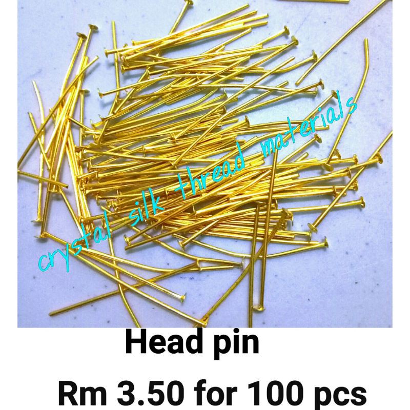 Gold Head Pin (ready stock) | Shopee Malaysia