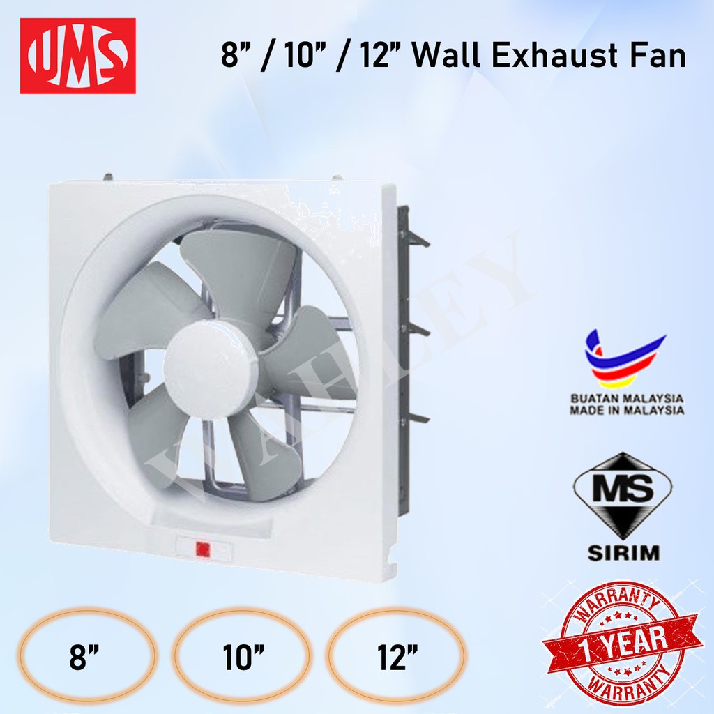 UMS UMS20-WF/UMS25-WF/UMS30-WF | 8"/10"/12" Wall Exhaust Fan | Shopee ...