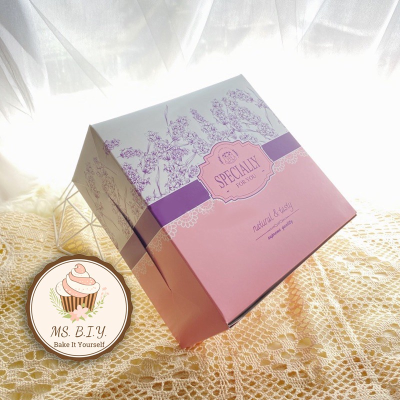 ***READY STOCK*** 10Pcs Printed | Premium | Paper Cake Box | Kotak Kek ...