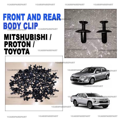 MITSHUBISHI/PROTON/TOYOTA FRONT AND REAR BODY CLIP (ORIGINAL) | Shopee ...