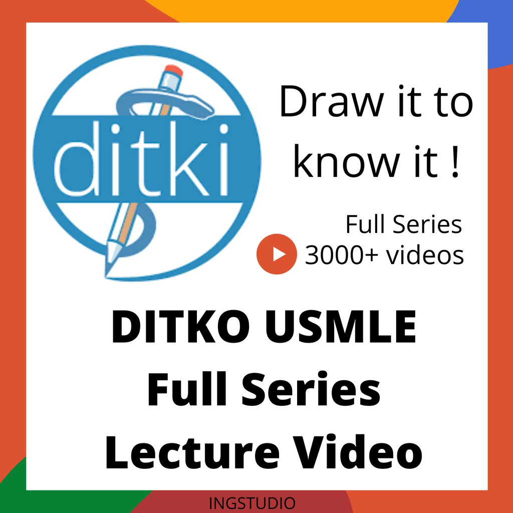 Draw it to know it DITKI USMLE Full Series Video | USMLE PLAB MBBS MD ...