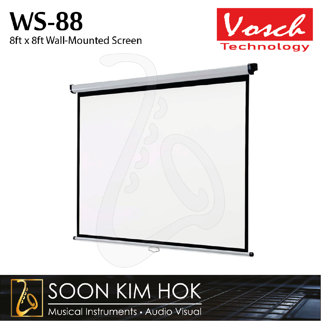 VOSCH WS-88 8ft x 8ft Wall-Mounted Screen (96" x 96") | Shopee Malaysia
