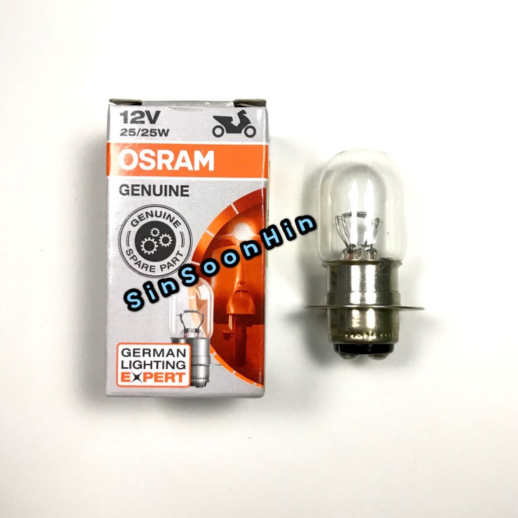 Osram Bulb 12V 25/25W ! Lampu MENTOL depan Ex5 dream wave Lc135 Srl110 Lagenda Kriss2 C70 GBO ...
