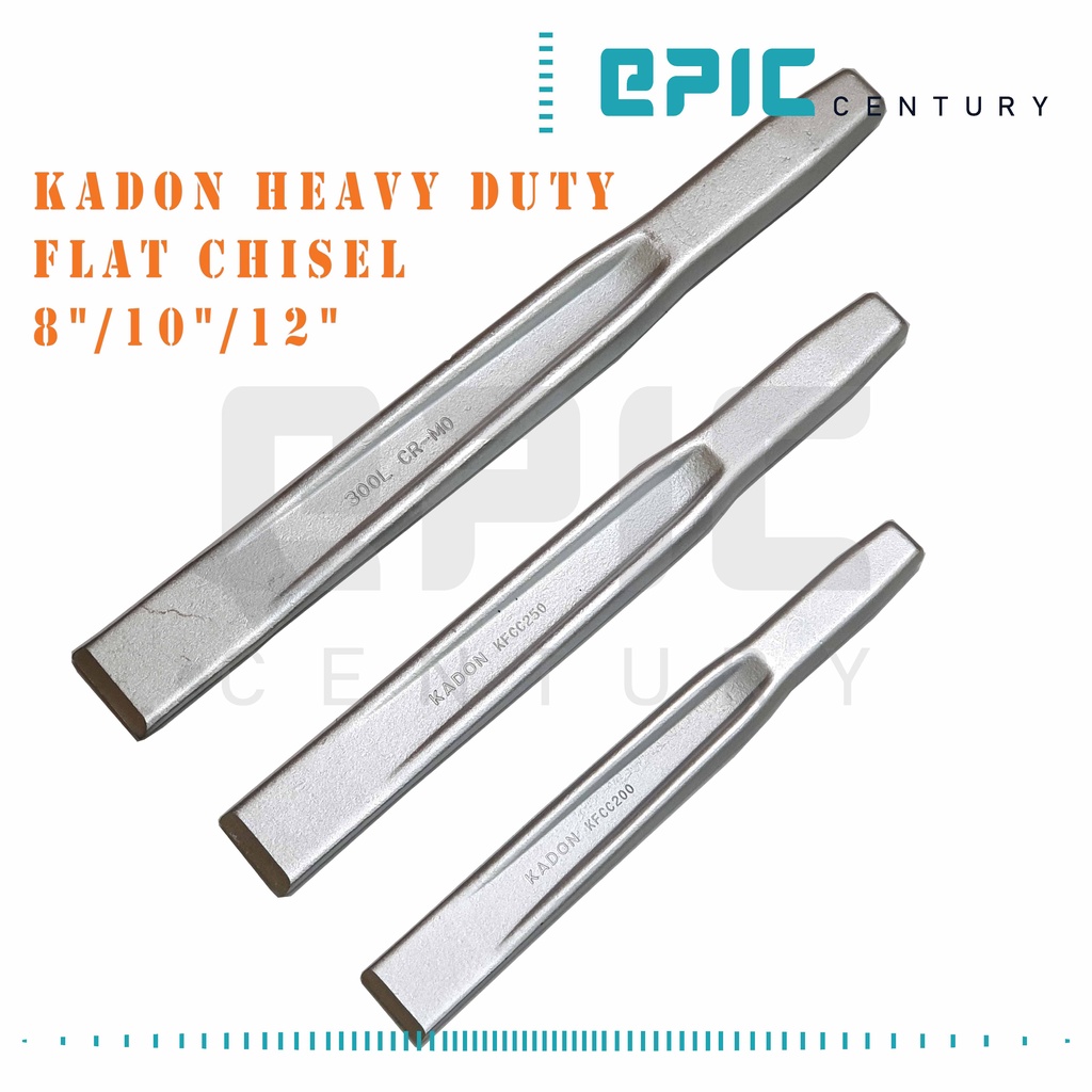 Kadon Cr-V Flat Cold Chisel ( 8 Inch / 10 Inch / 12 Inch ) | Shopee ...