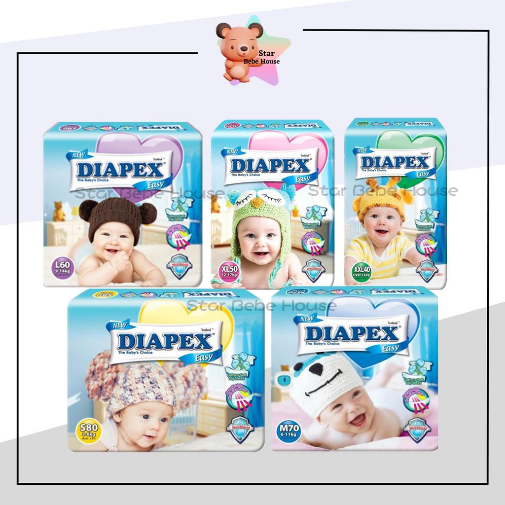 DIAPEX Easy Tape (Mega) M70 / L60 / XL50 / XXL40 (TWIN PACK) | Shopee ...