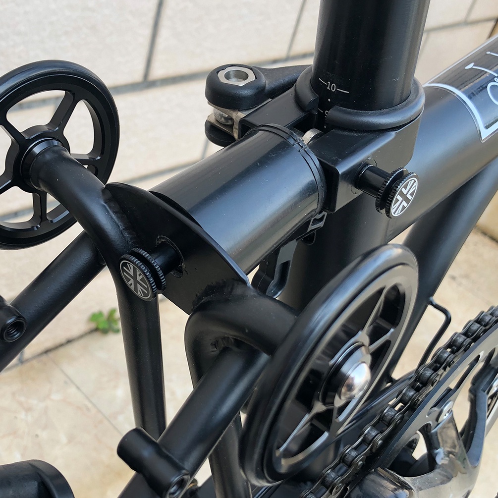 TWTOPSE British Flag Bolt Nut For Brompton Folding Bike 3SIXTY pikes Bicycle Seatpost Clamp ...