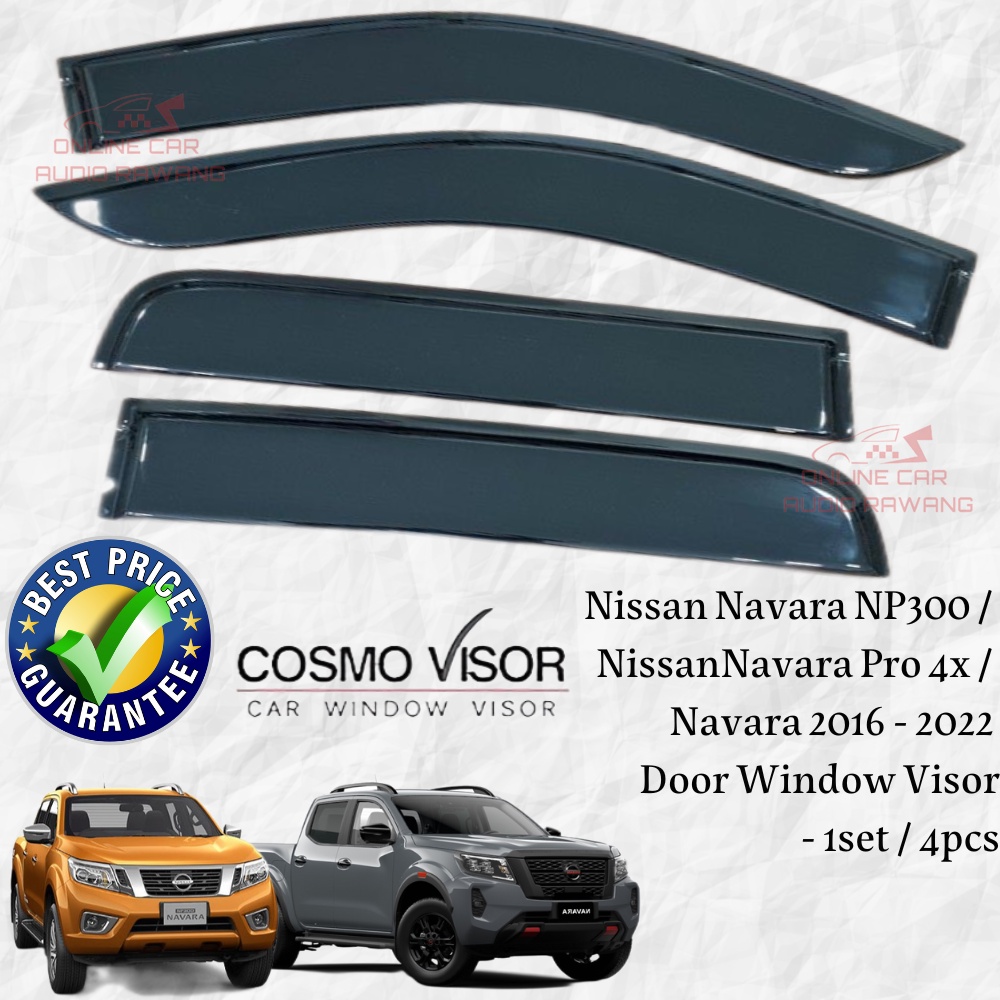 Nissan Navara 2015 - 2022 Navara NP300 Navara Pro4x Door Visor / Door ...