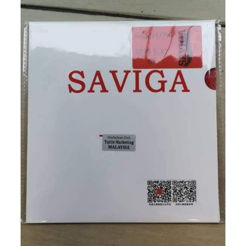 saviga super long pimple rubber ox red/black | Shopee Malaysia