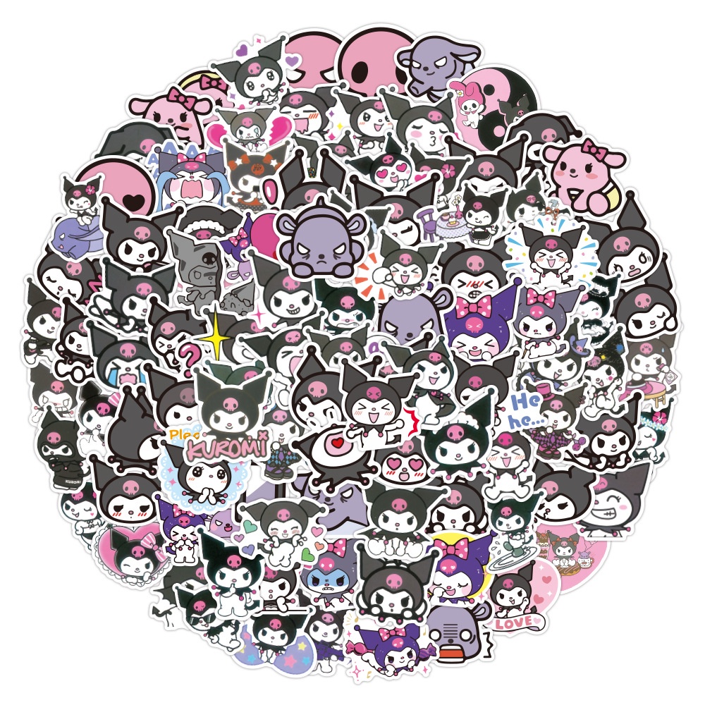 100/50/25/10PCS Cartoon Kuromi SWaterproof Stickers For Skateboard ...