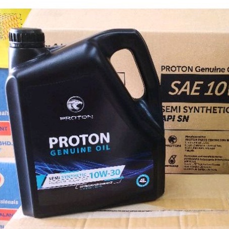 (Proton) Petronas semi synthetic 10w30 4L engine oil minyak hitam ...