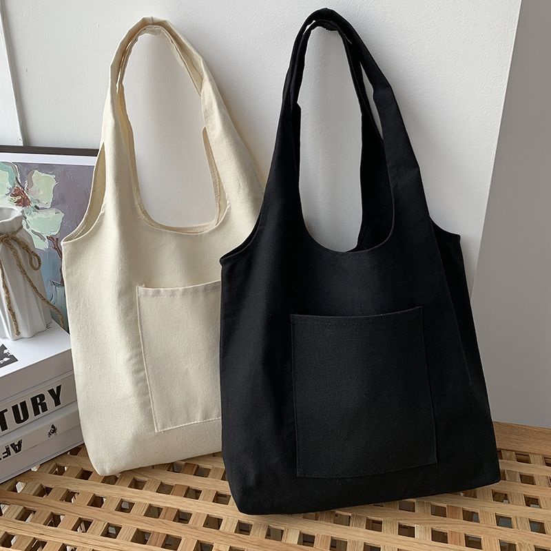 Women Bag Grocery Bag Canvas Bag uniqlo bag viral Shoulder Bags Tuition Bag Tote Bag Beg Tuisyen ...