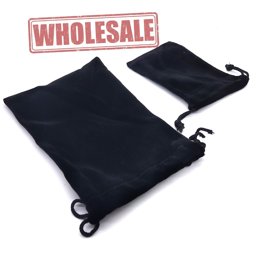 Black flannel bag, jewelry storage bag, jewelry packaging bag, mobile ...