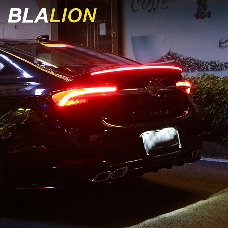 130cm LED Spoilers Car Brake Lights Strip Carbon Rear Wing Lips Kit 1 ...