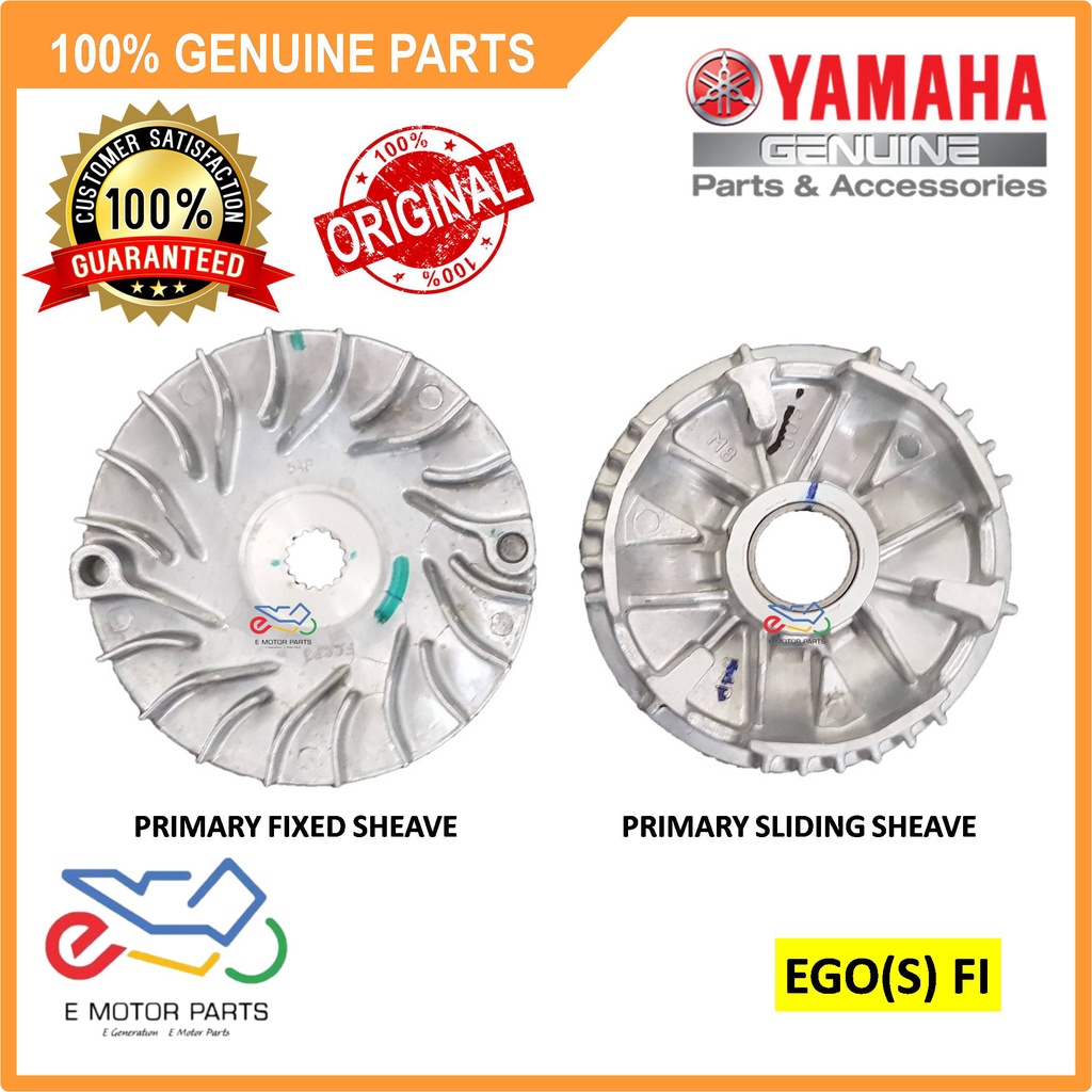 EGO(S) FI PRIMARY FIXED SHEAVE PRIMARY SLIDING SHEAVE ALLOY PULLEY FAN [100% ORIGINAL YAMAHA ...