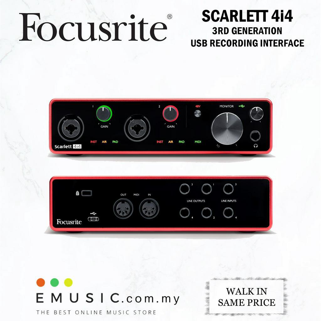 Focusrite Scarlett 4i4 3rd Gen USB Recording Interface | Shopee Malaysia