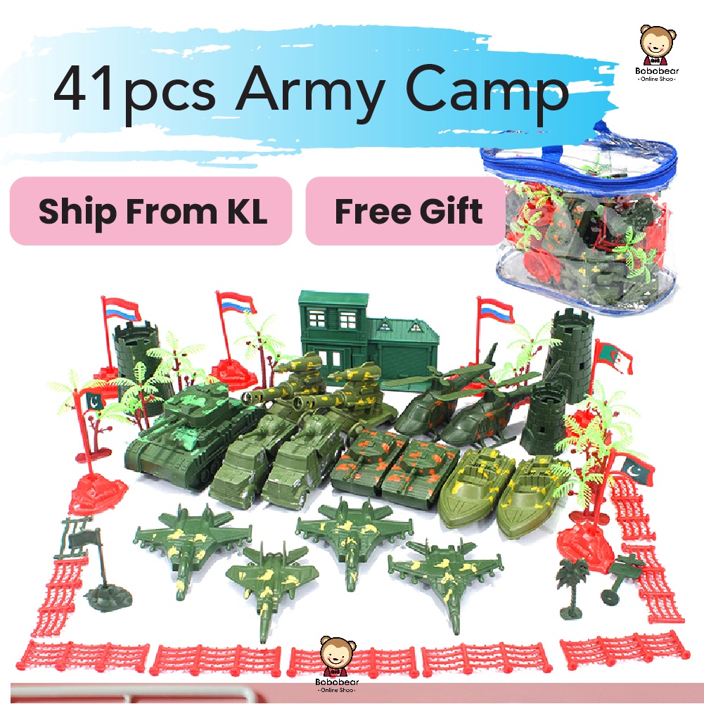 Military 200 Pcs 4cm Soldier Toys Army Toy Askar Mainan Pretend Play ...