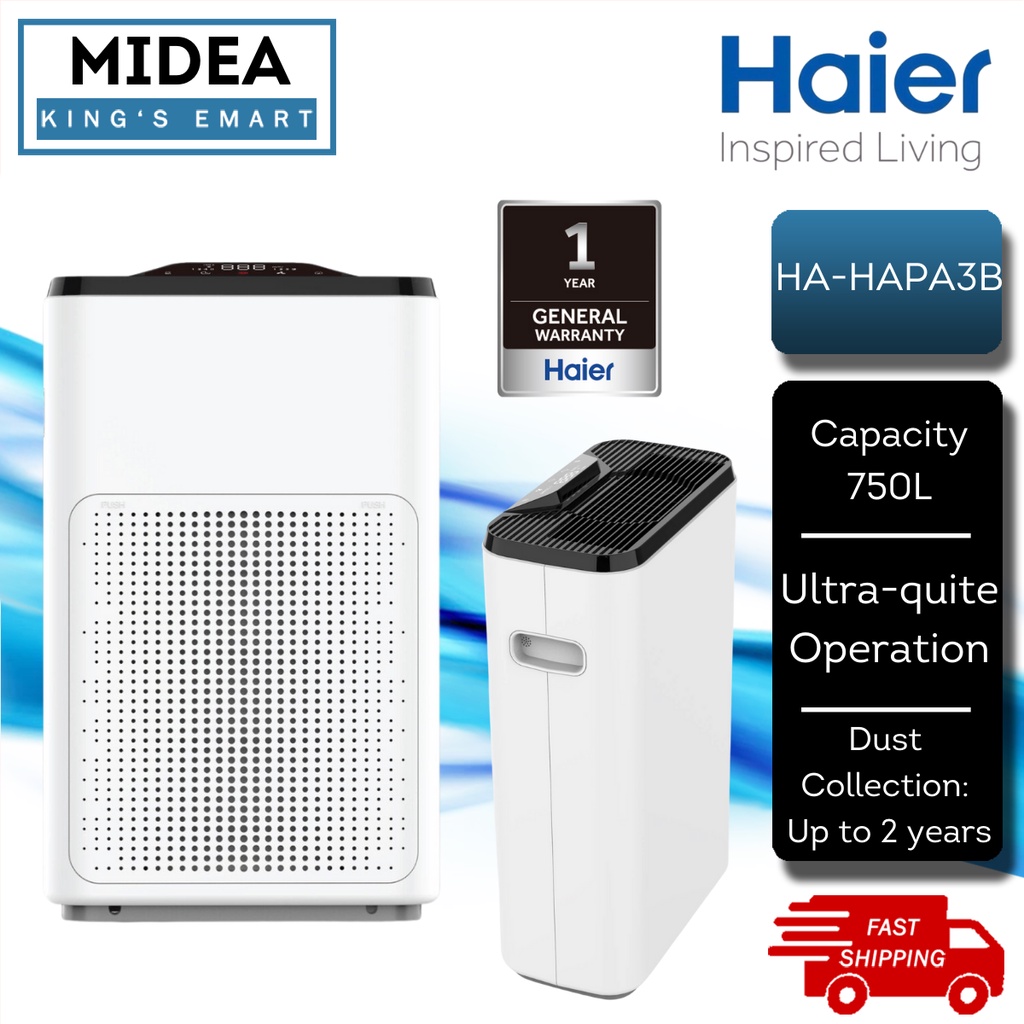 Haier Smart Air Purifier HA-HAPA3B / Built-in Wifi With Remote Control ...