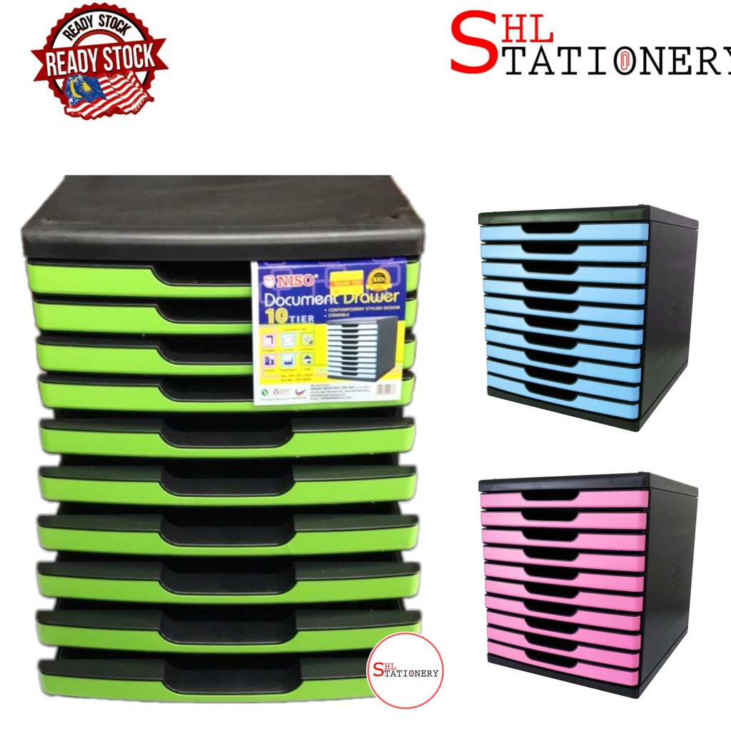 NISO 8855 10 Tiers Document Drawer / Plastic Drawer / A4 Paper Drawer ...