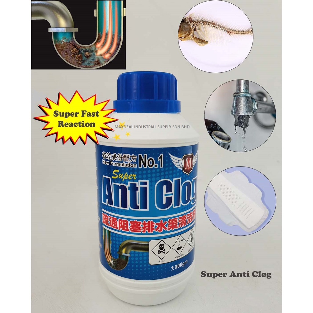 NO.1 Super Anti Clog Remover (500g) - Strong Removing Blockage Clogged ...