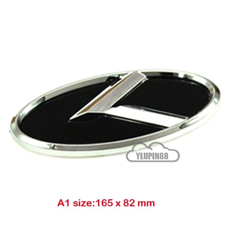 RTO KIA Logo Car Front Grill Emblem Sticker Rear Trunk Emblem Badge ...