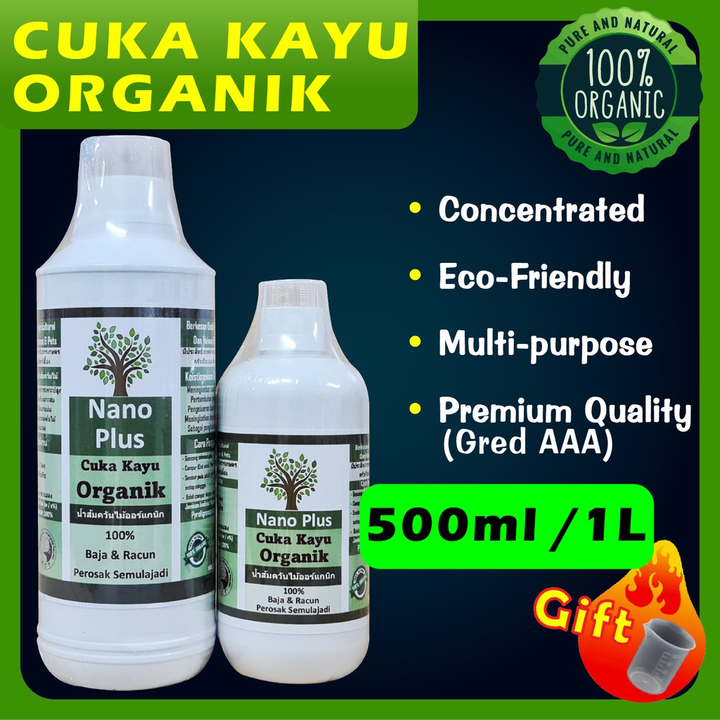 🚚 CUKA KAYU THAILAND ORGANIK 500ML & 1L 🔥 NANO PLUS 🔥 Baja Foliar Anti ...