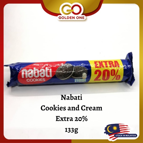 Nabati cookies and Cream/ Nabati cookies RIchoco extra 20% 112g ...