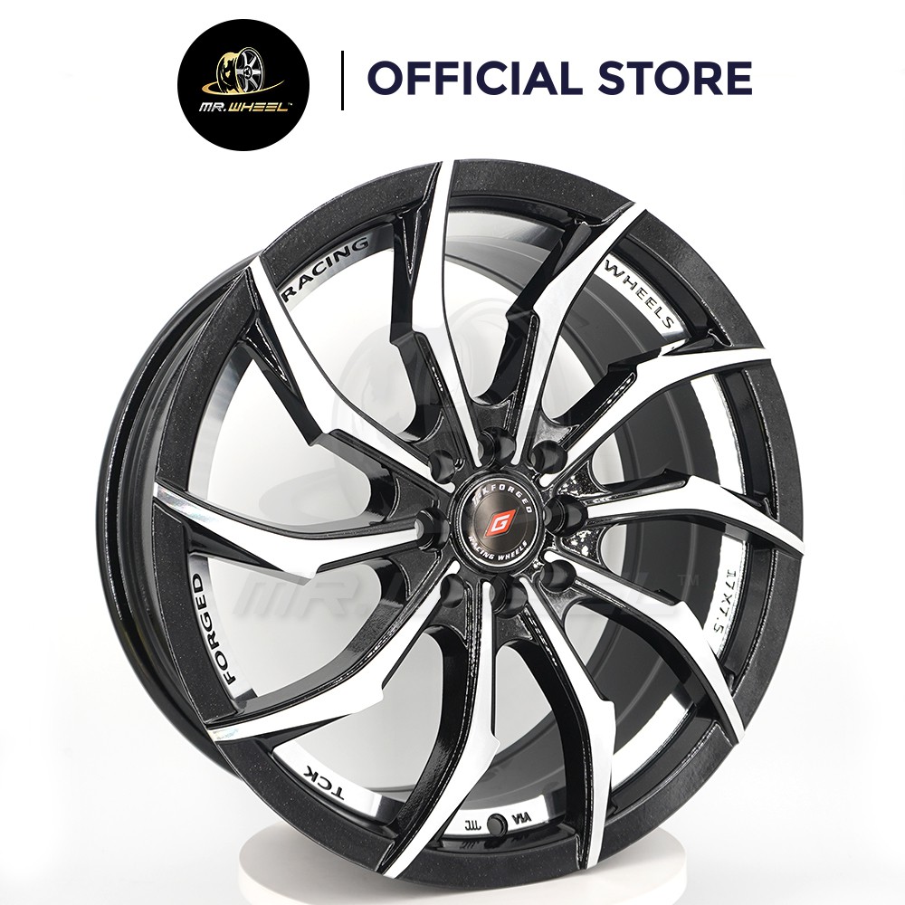 New Sport Rim TCK FORGED TJZ 241 17x7.5 8H100/114.3 ET38 Black Machine ...