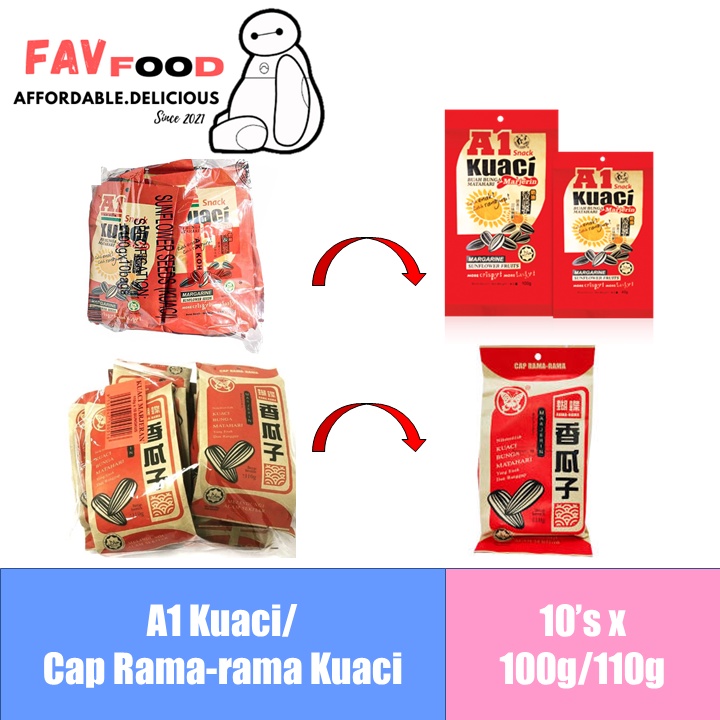 [HALAL] A1 Kuaci (10s x 100g) / Cap Rama-rama Kuaci ( 10s x 110g ...