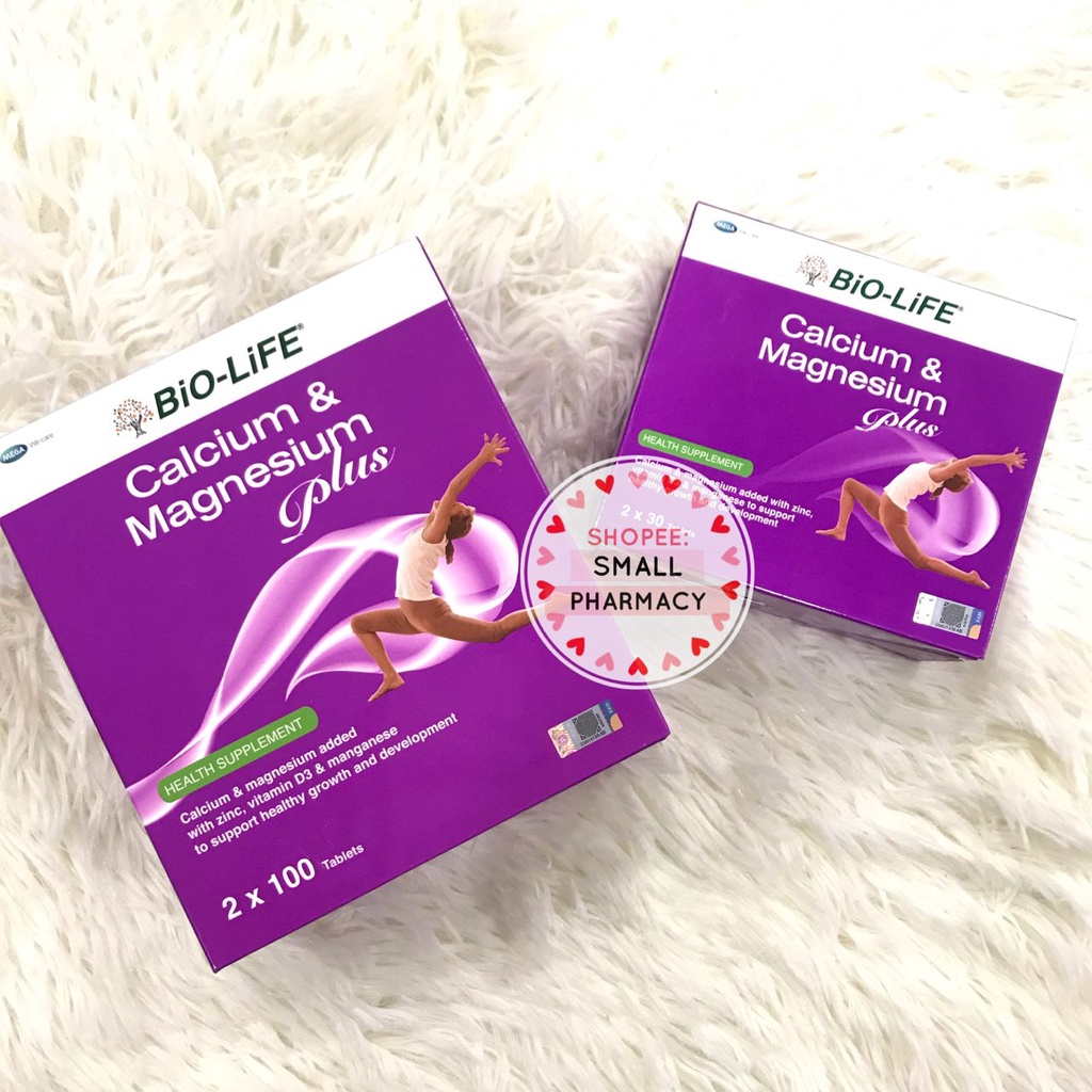 Bio-Life Calcium & Magnesium Plus 2 x 30s 011160 / 2 x 100s 050985 ...