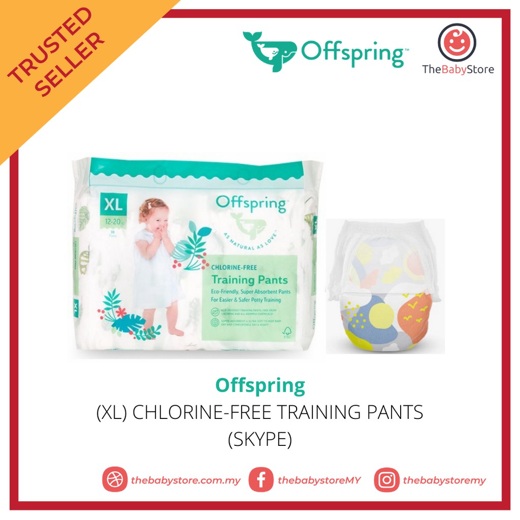 Offspring (XL) Chlorine-Free Training Pants-Up To 12-20kg/30 Diapers ...