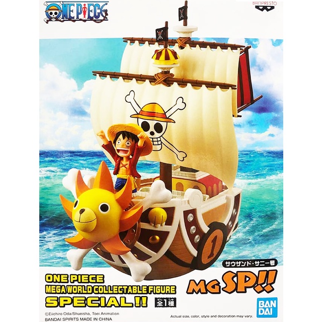 Original Banpresto Bandai One Piece Thousand Sunny Ship WC Mega WCF Mega World Collectible ...
