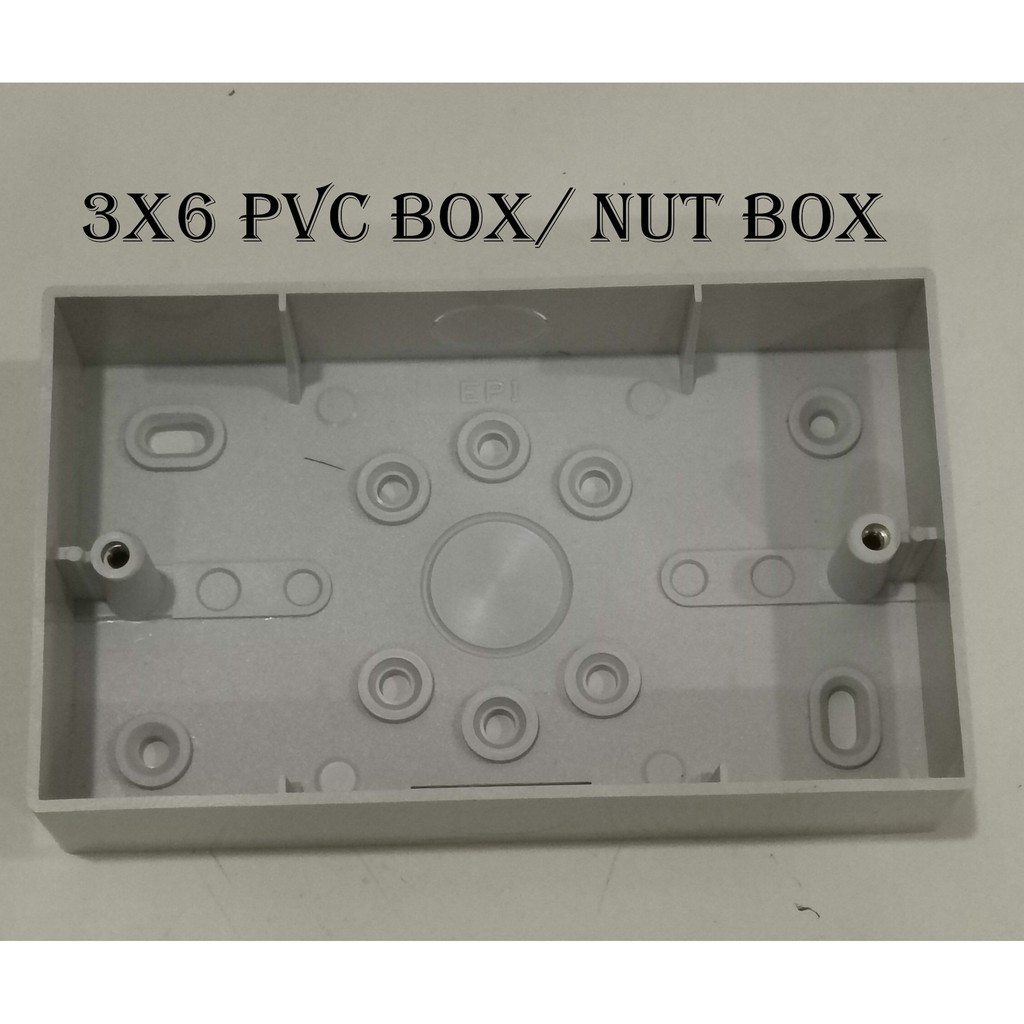 PVC Box Surface Nut Box/ Electrical Box/ Base 3x3 / 3x7 / 3x10 / 3x12 ...
