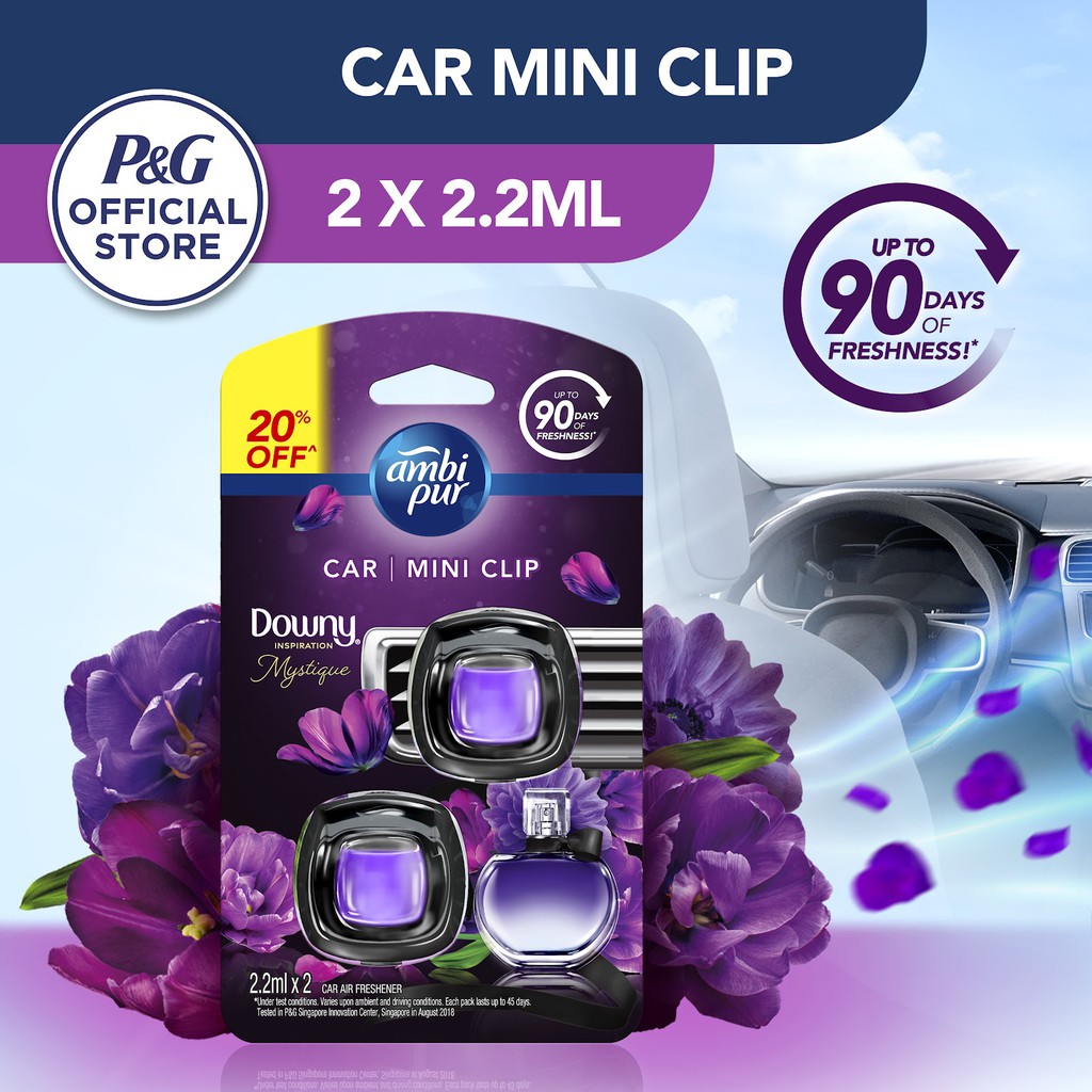 Ambi Pur Car Mini Clip Downy Mystique Inspiration Car Air freshener 2 ...