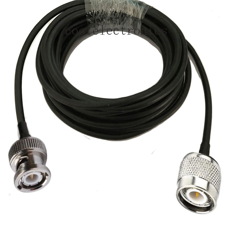 TNC Male to BNC Male Connector RG58 50-3 RF Coax Coaxial Cable 50ohm 1m 2m 3m 5m 10m 15m 20m ...