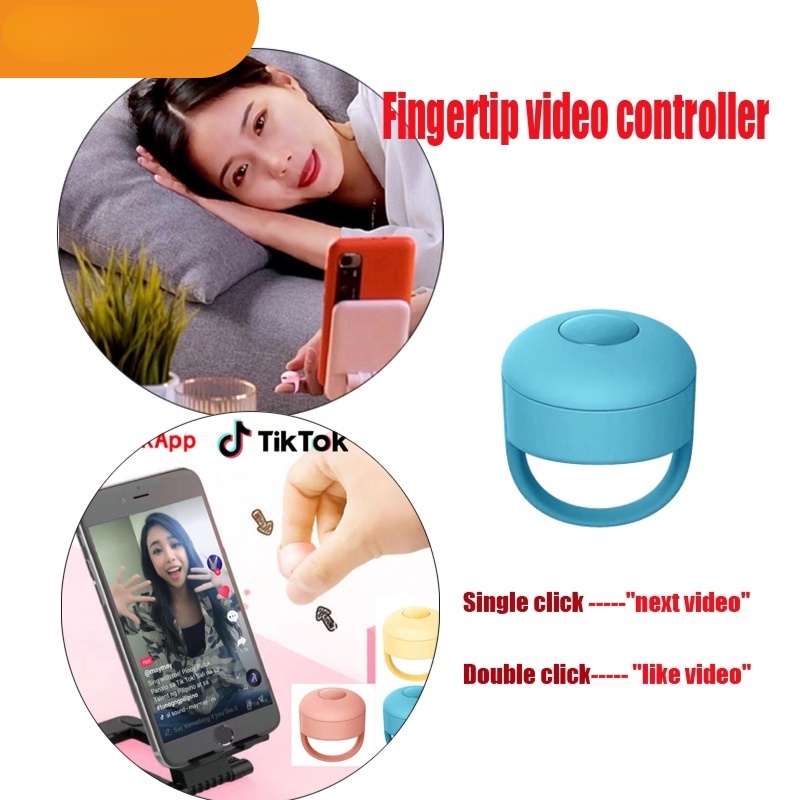 Bluetooth 4.0 Fingertip Video Controller For TIKTOK Short Video Book ...