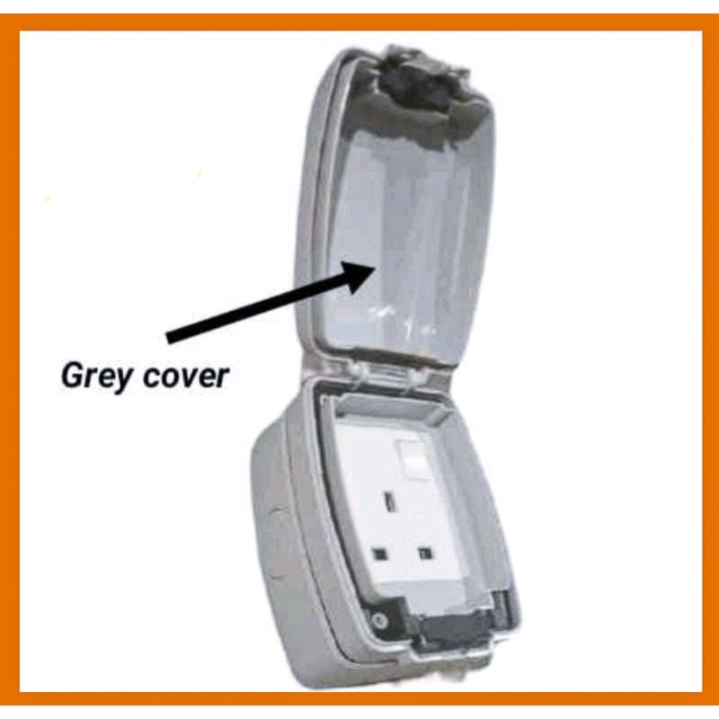 *READY STOCK* IP66 13A WEATHERPROOF OUTDOOR SWITCH SOCKET (TRANSPARENT ...