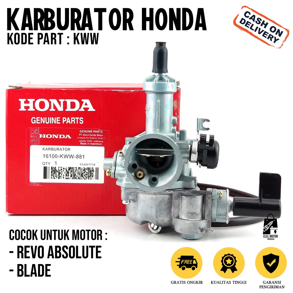 Carburetor Carburetor Revo Abs Absolute Blade KWW (16100-KWW-881 ...