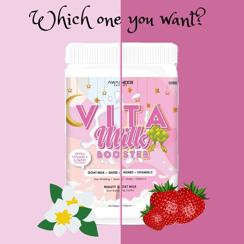 VITAMILK BOOSTER BY AWANEES EMPIRE ORIGINAL💯 HQ 500gram | Shopee Malaysia