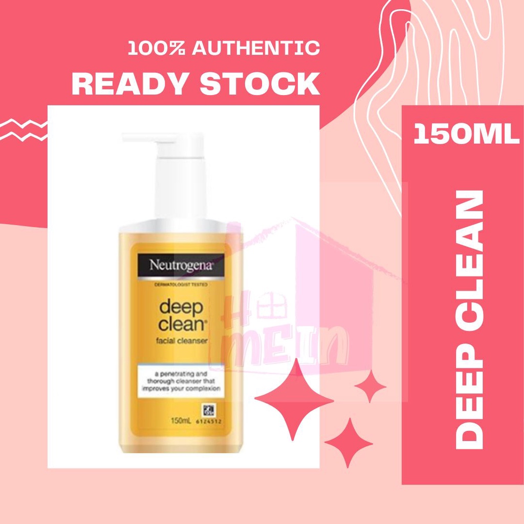Neutrogena Deep Clean Facial Cleanser (150ml) | Shopee Malaysia