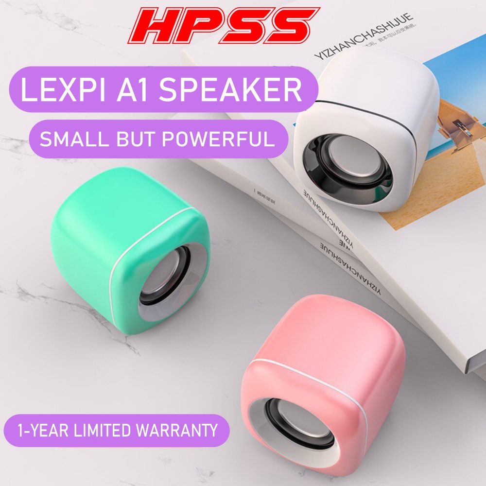 LEXPI EZEEY A1 2.0 PORTABLE 3.5MM SPEAKER FOR LAPTOP NOTEBOOK DESKTOP ...