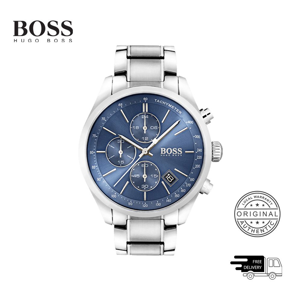 Boss Grand Prix Blue Men's Watch 1513478 | Shopee Malaysia