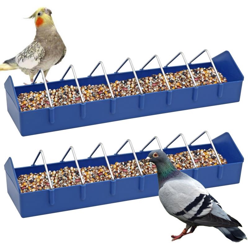 【Ready stock】Large Pigeon Chicken Feeder Plastic Trough Pigeon Drinker ...