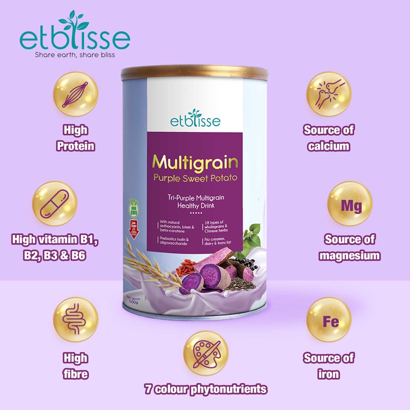 Biogreen Etblisse Multigrain Purple Sweet Potato1 X 500g (Expiry min 06 ...