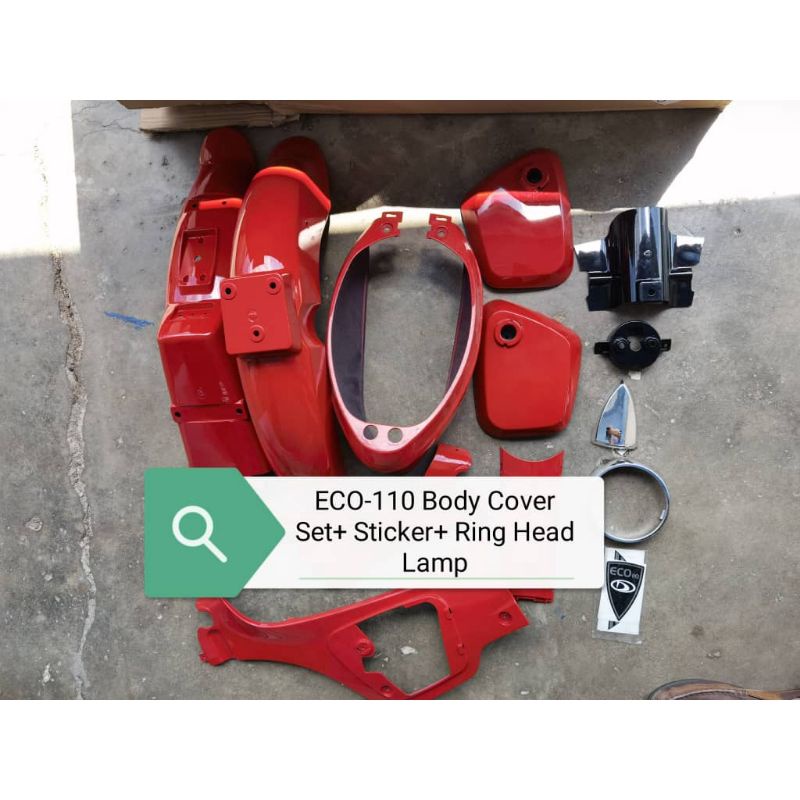 Demak Eco 110 Body Coverset (Inlcude Head Lamp Ring Cover and Sticker) | Shopee Malaysia