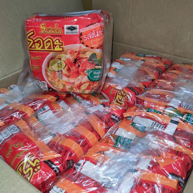Mi Serda Siam Tom Yum Shrimp Flavour Instant Noodles 泰国东炎快熟面方便面 (60g x ...