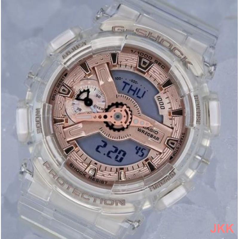 WATCHGOD ♗【3YEAR WARRENTY】Casio Casio G-SHOCK transparent rose gold waterproof watch ice tough ...