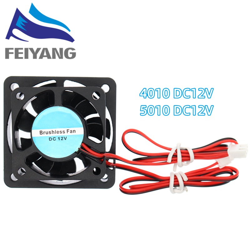 3D printer turbine Fan 4010 40x40X10 5010mm 50x50x10 2Pin Brushless ...