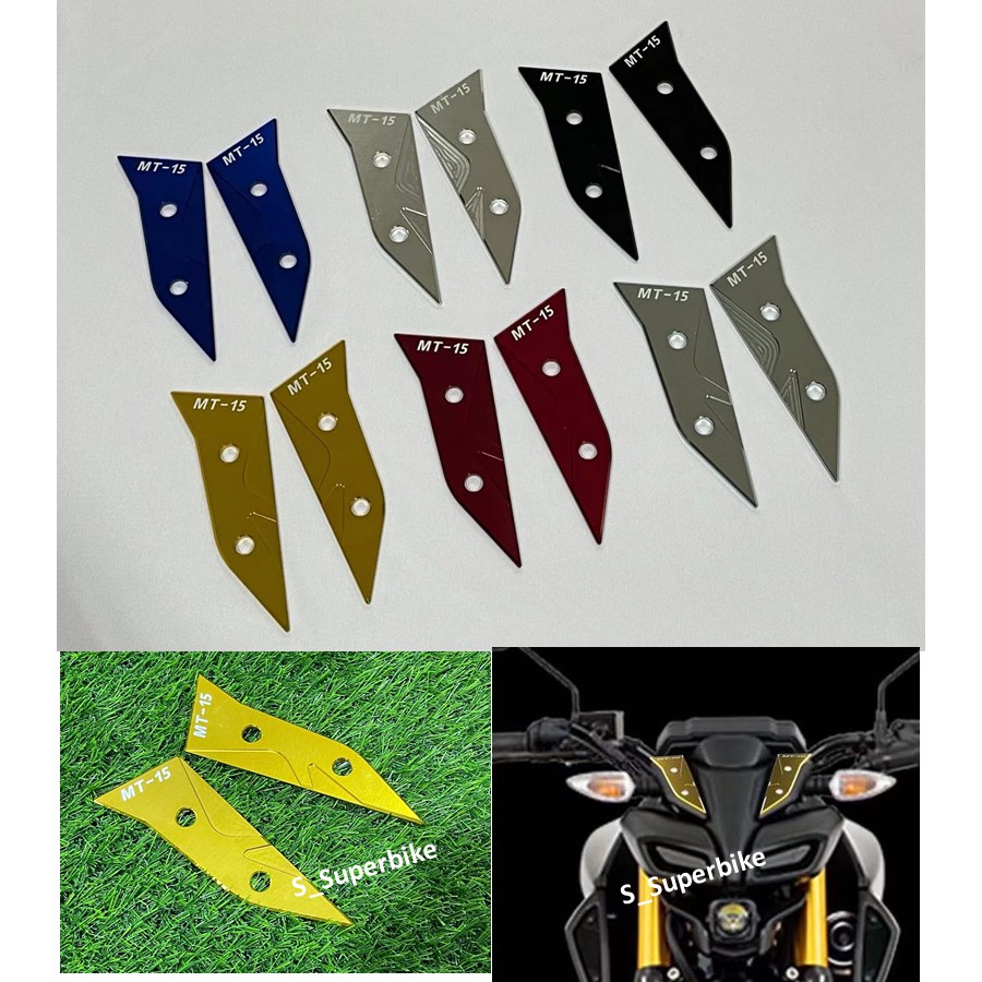 MT-15 MT15 VISOR BRACKET WINDSHIELD BRACKET COVER CNC YAMAHA MT15 MT-15 ...