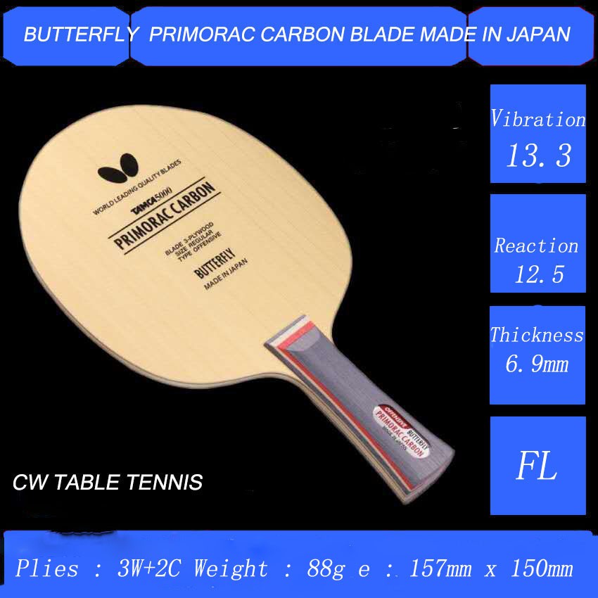 BUTTERFLY PRIMORAC CARBON 30101 Table Tennis Ping Pong (READY STOCK ...